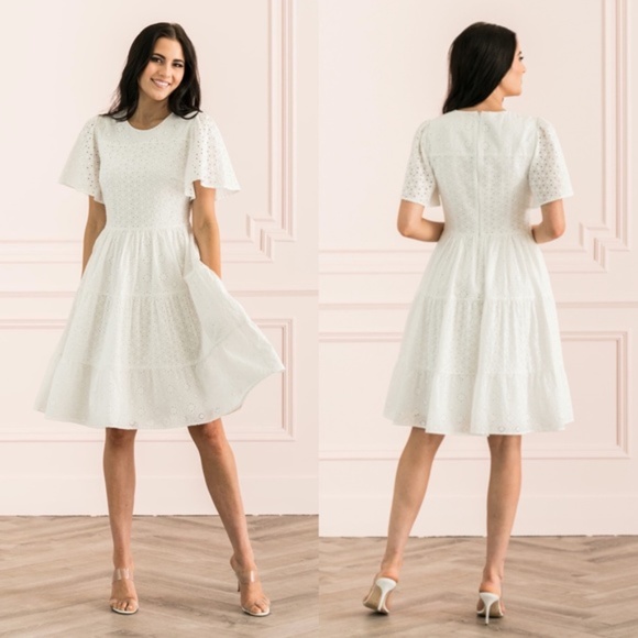 Rachel Parcell | Dresses | New Rachel Parcell Mixed Eyelet Aline Dress ...